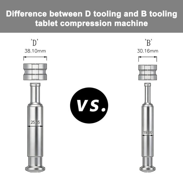 4 Types of Tablet Tooling | B, D, BB, and DB