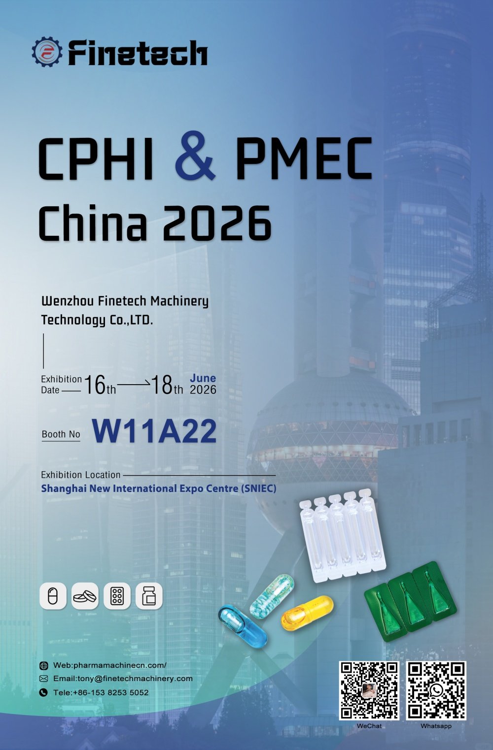 Fintech Participate in The 24th World Pharmaceutical Ingredients China ...